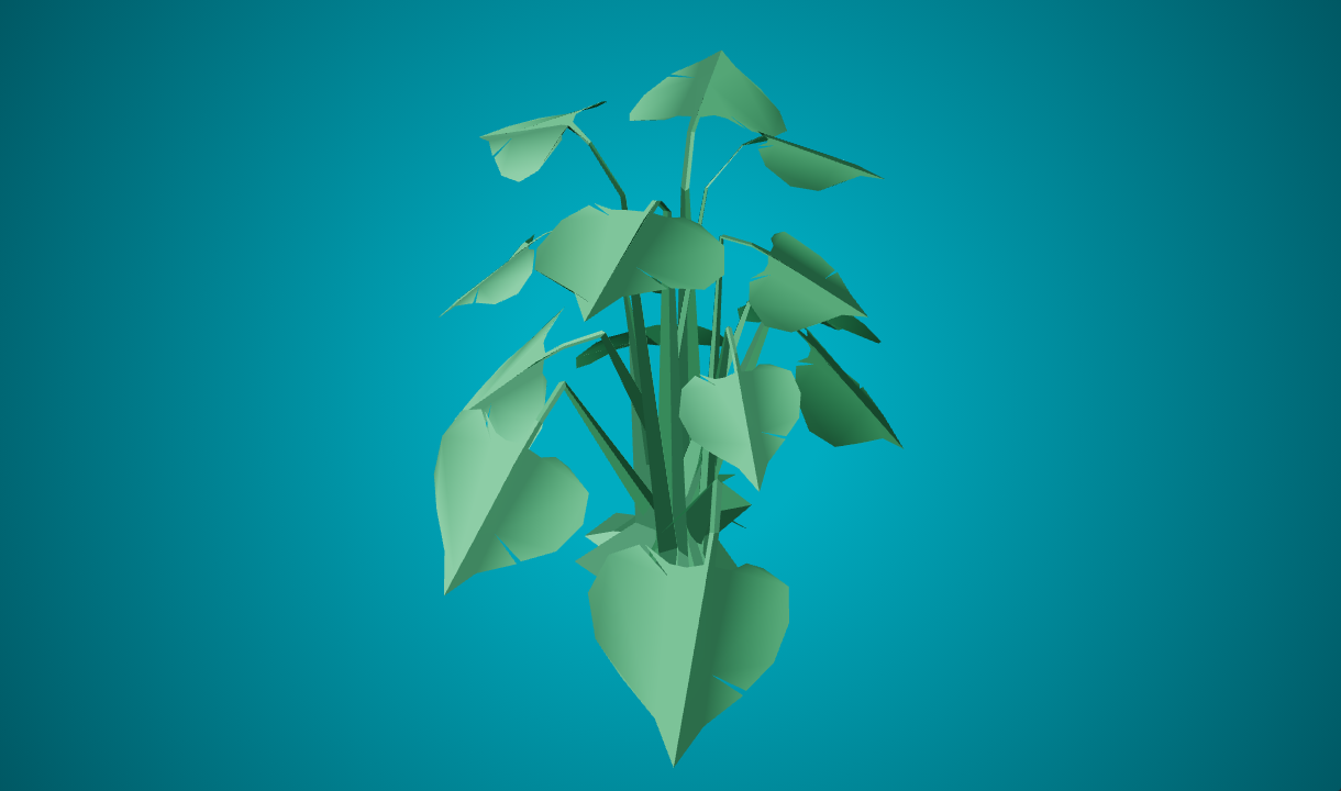 Big Leaf Plant - Free 3D Model By reyshapes - Poly Pizza