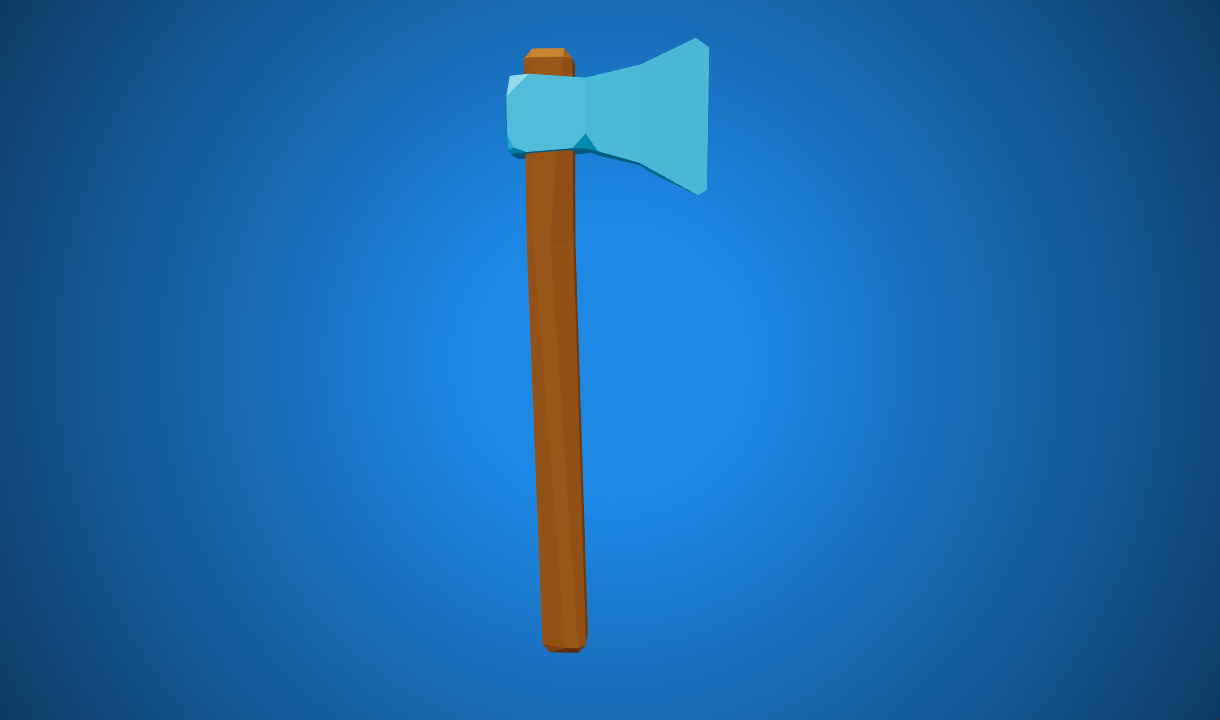 Diamond Axe - Free 3D Model By julesgamer70000 - Poly Pizza