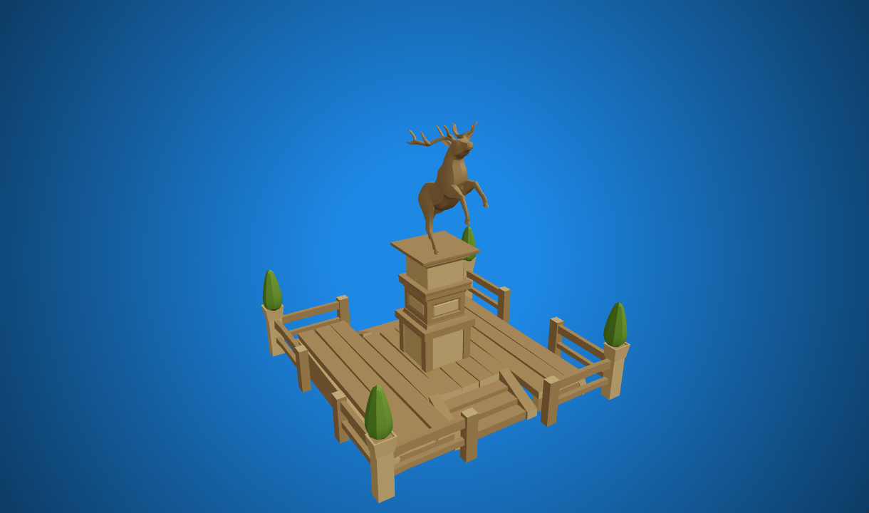 Town Center - Free 3D Model By Quaternius - Poly Pizza