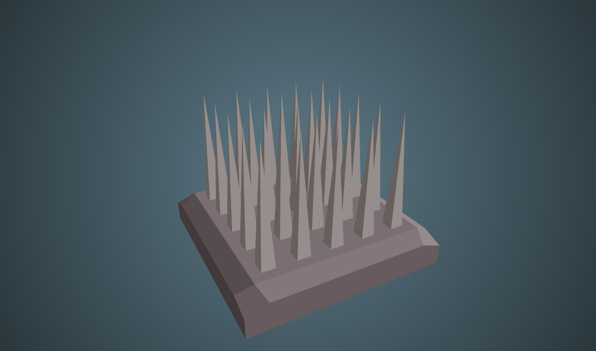 Spike Platform - Free 3D Model By Quaternius - Poly Pizza