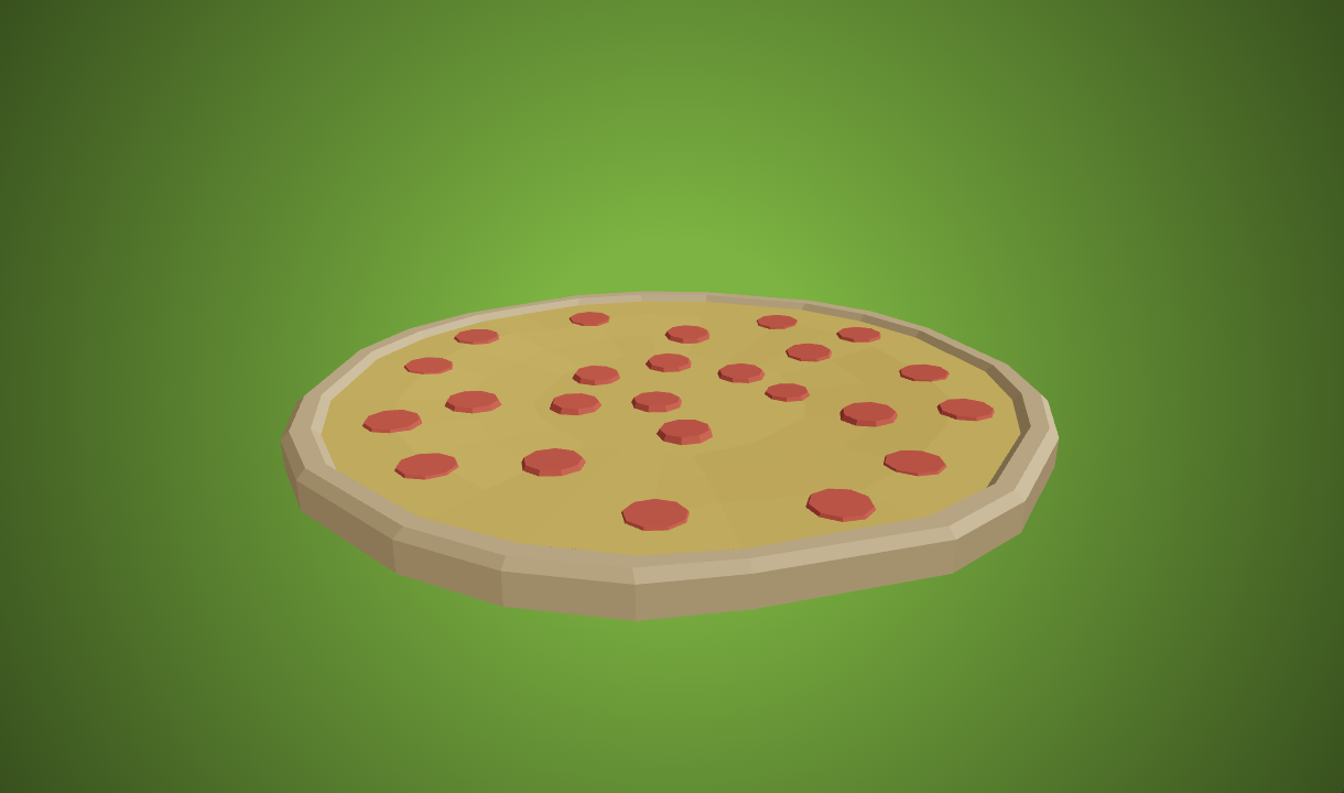 Pizza - Free 3D Model By Quaternius - Poly Pizza