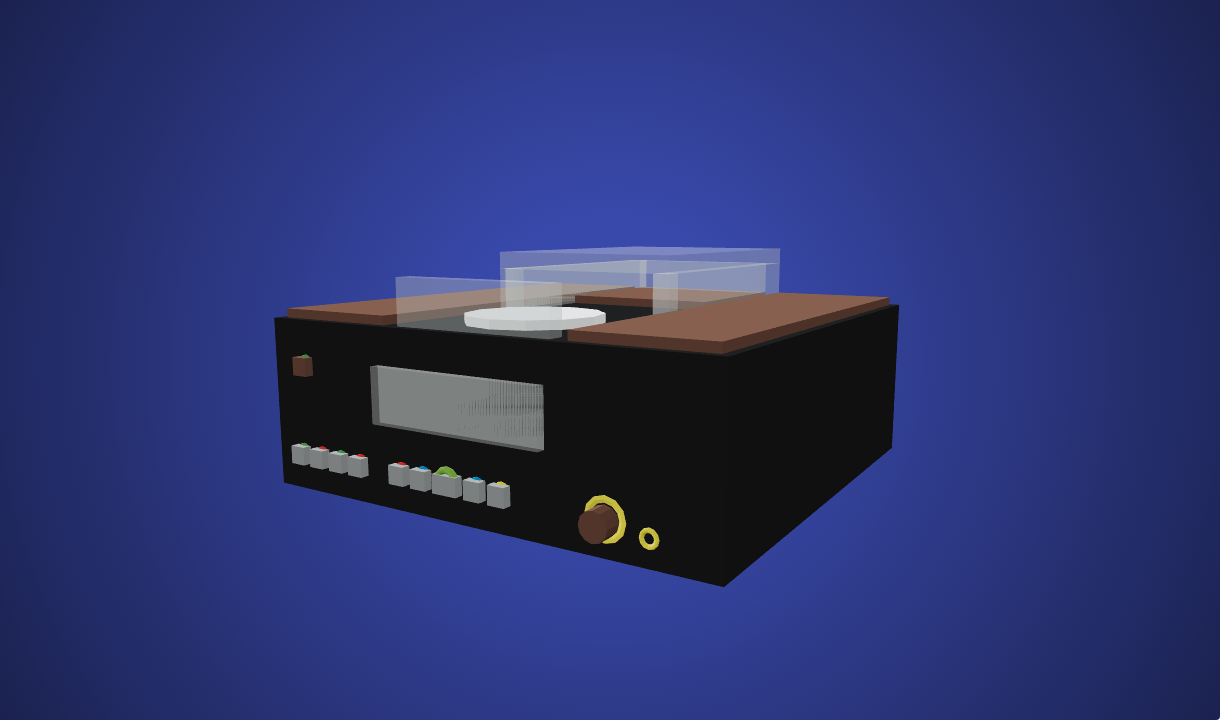 cd player - Free 3D Model By Silverstone78 - Poly Pizza