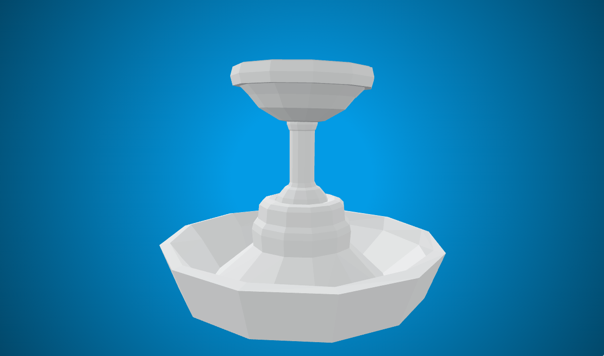Water fountain made in Blocks - Free 3D Model By The Sabby Life - Poly ...