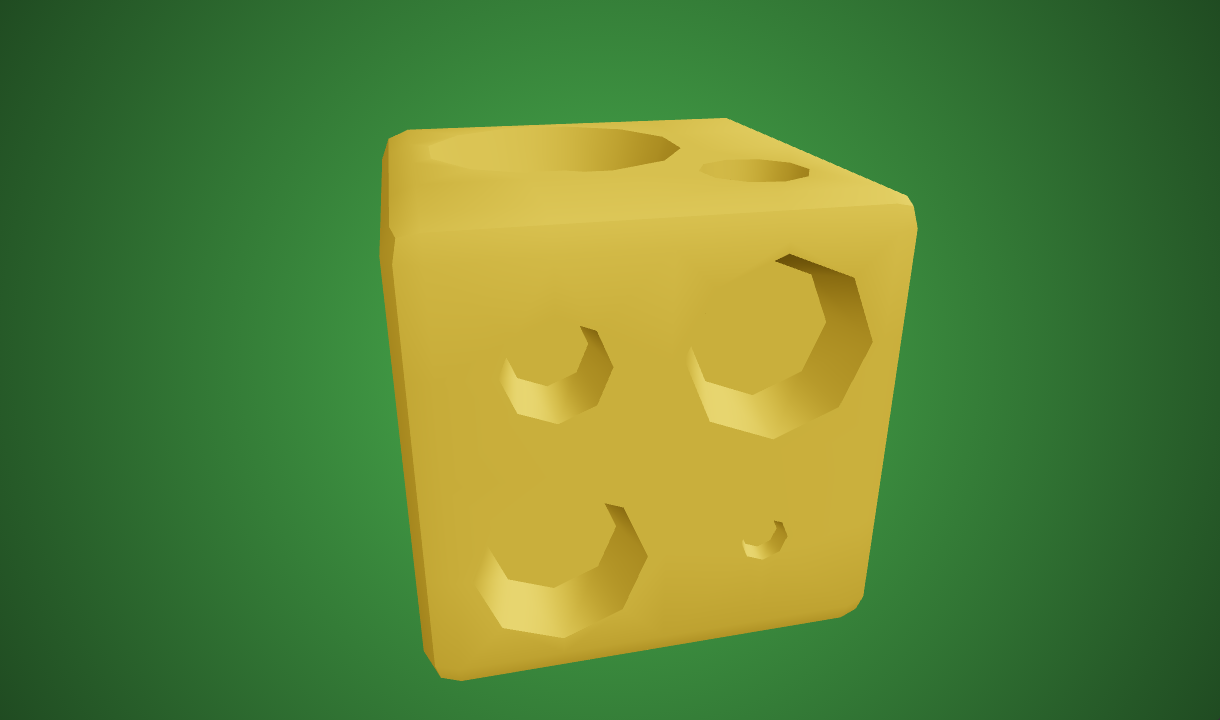 Cheese Block - Free 3D Model By Quaternius - Poly Pizza