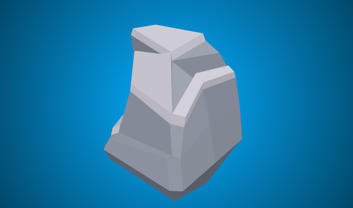 Rock Snow - Free 3D Model By Quaternius - Poly Pizza
