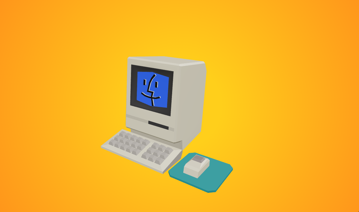 Macintosh Classic - Free 3D Model By Charlie - Poly Pizza