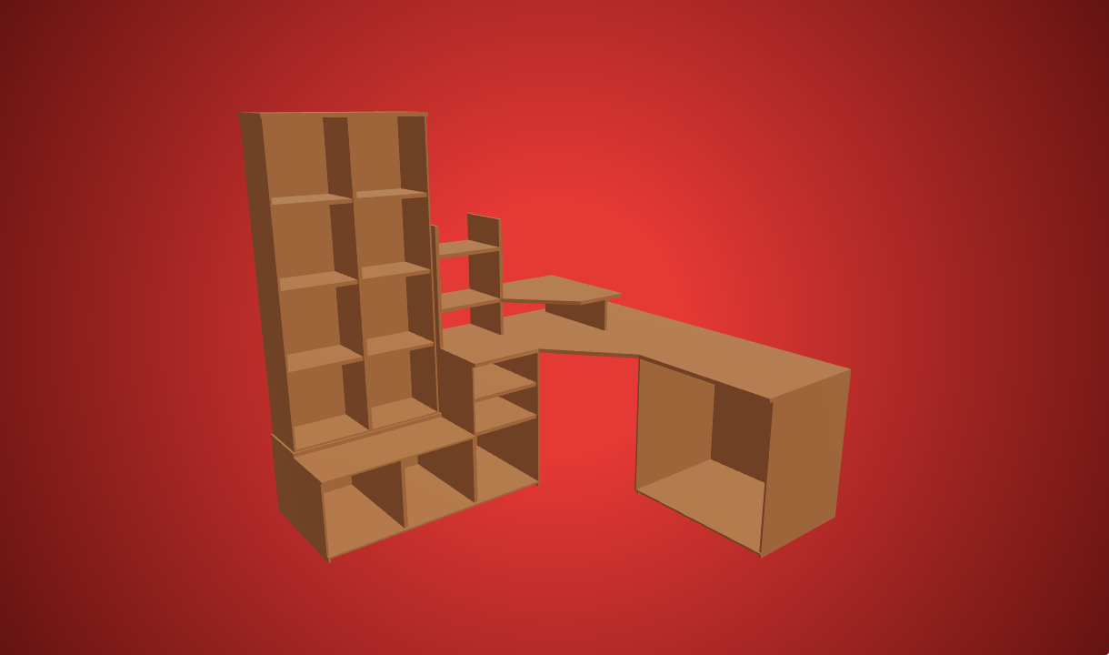 Desk / Shelves - Free 3D Model By CMHT Oculus - Poly Pizza