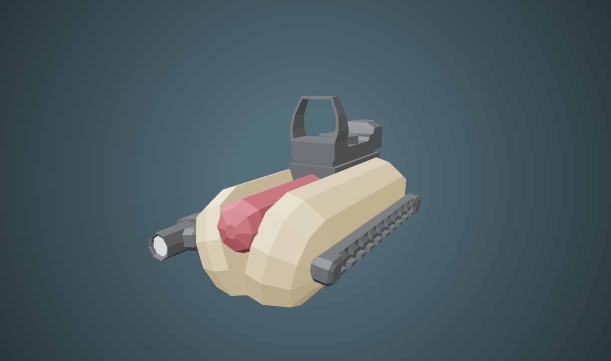 Tactical Hotdog - Free 3D Model By J-Toastie - Poly Pizza
