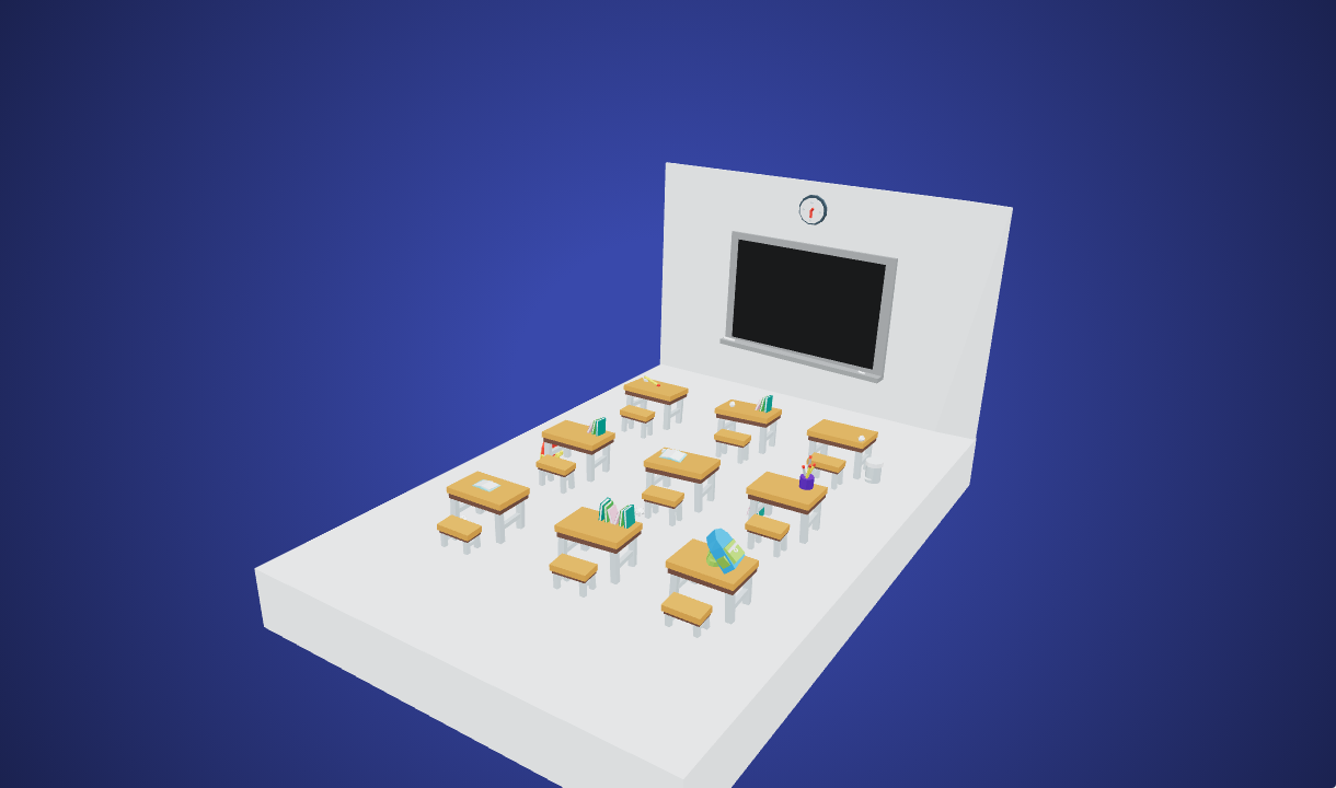 Classroom - Free 3D Model By Yanting Cao - Poly Pizza