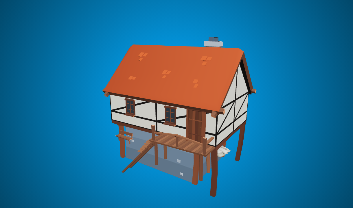 House - Free 3D Model By Pixel - Poly Pizza