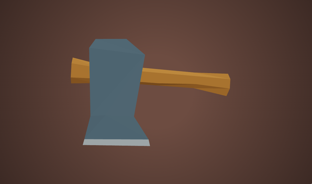 Simple Hatchet - Free 3D Model By Garrett LeFever - Poly Pizza