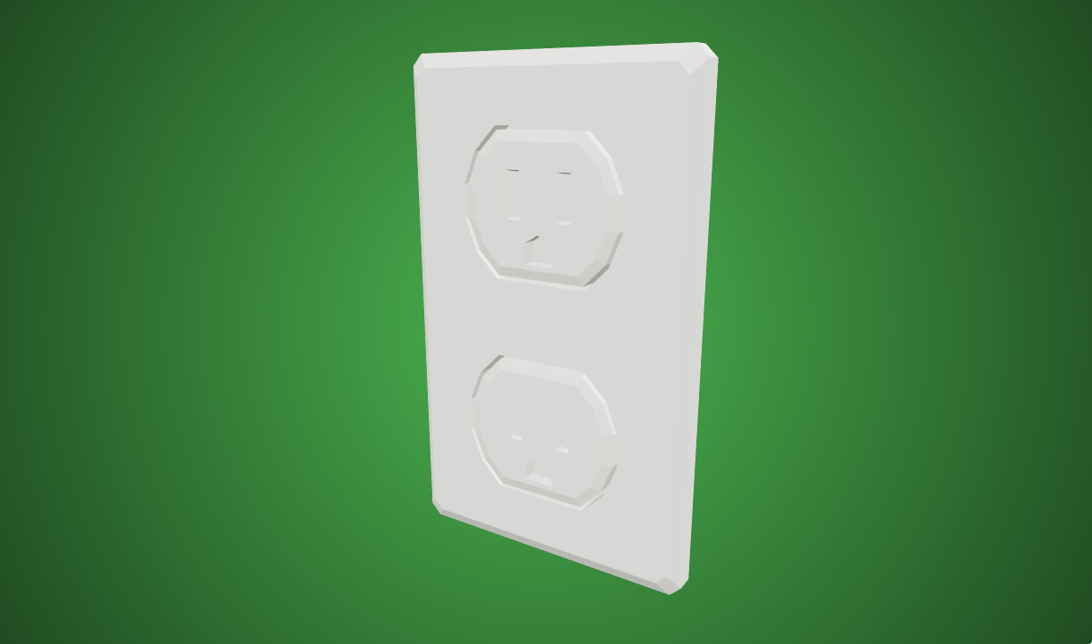 Electrical outlet - Free 3D Model By Poly by Google - Poly Pizza