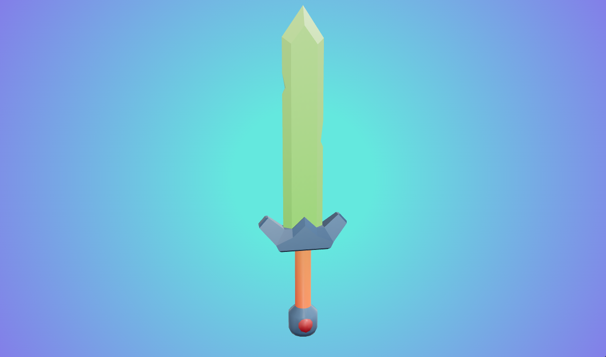 Sword - Free 3D Model By MiniPoly - Poly Pizza