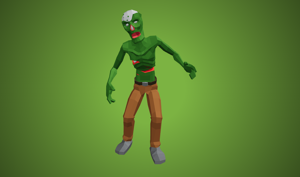 Zombie - Free 3D Model By cs_aaron - Poly Pizza