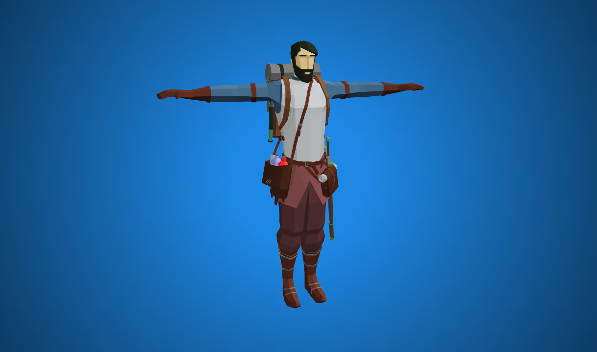 Adventurer - Free 3D Model By madtrollstudio - Poly Pizza