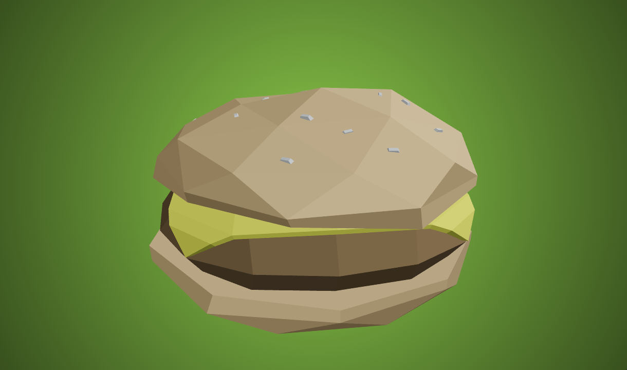 Cheeseburger - Free 3D Model By Quaternius - Poly Pizza