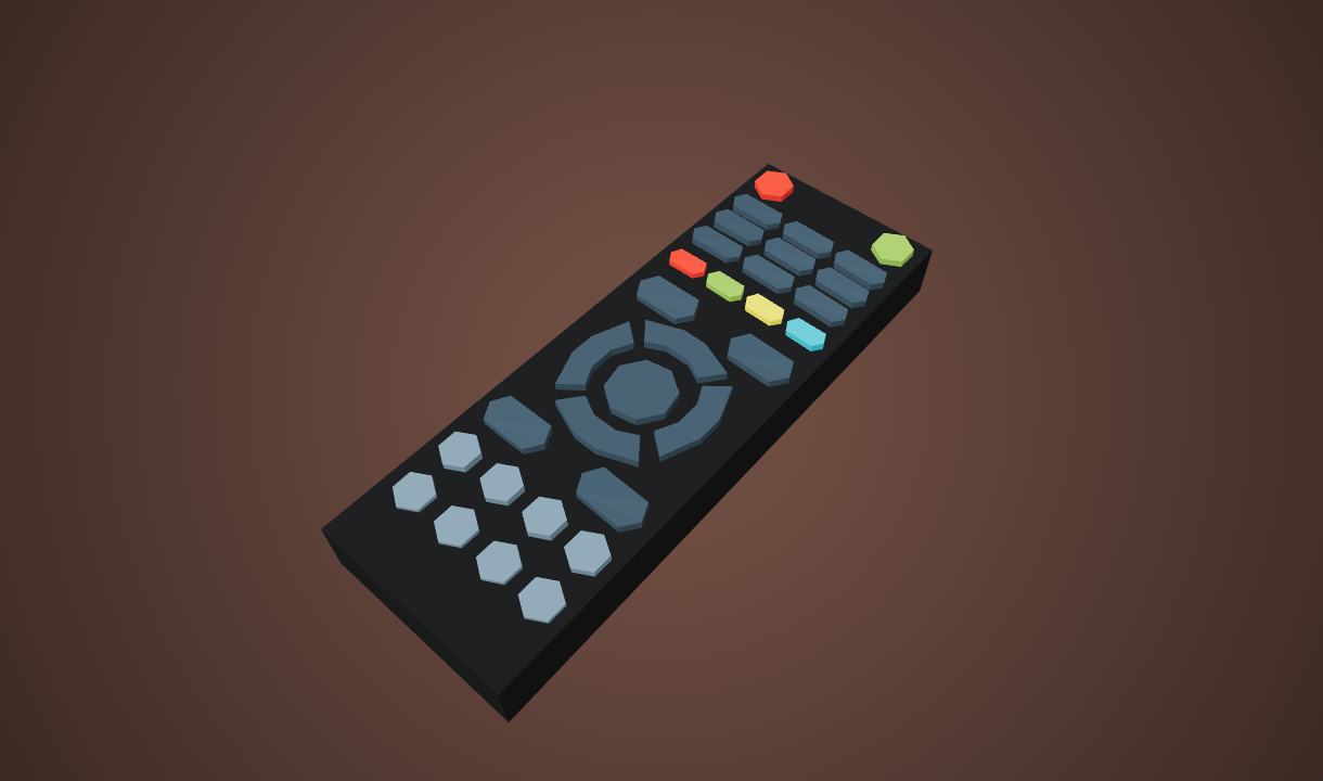 Remote - Free 3D Model By Alex Safayan - Poly Pizza