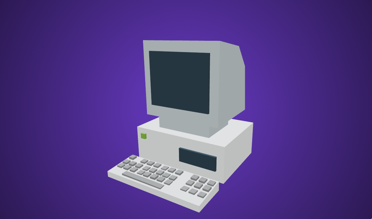 Simple computer - Free 3D Model By Robert Schlyter - Poly Pizza
