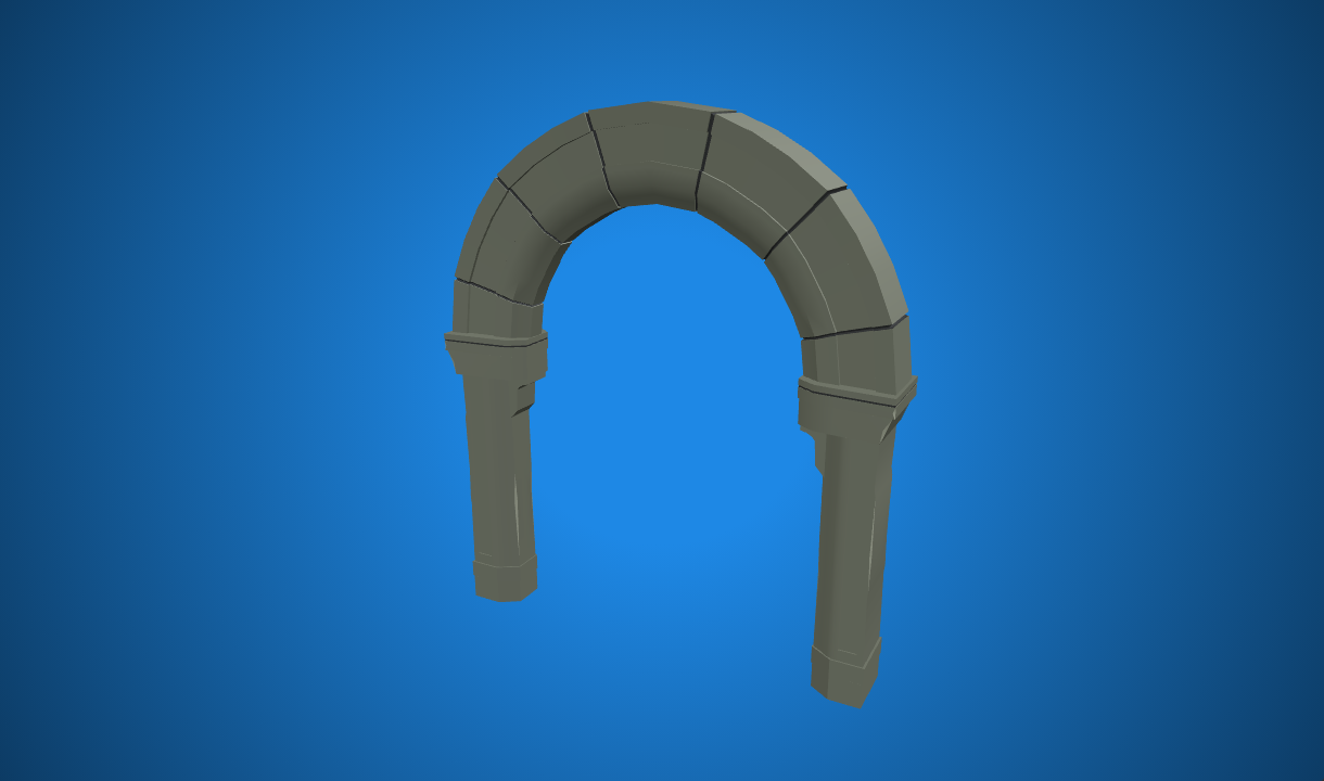 Arch Round - Free 3D Model By Quaternius - Poly Pizza