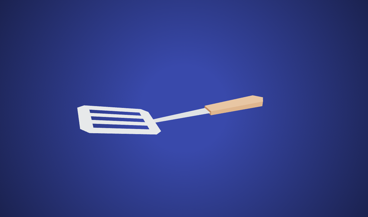 Cooking Spatula - Free 3D Model By Kenney - Poly Pizza