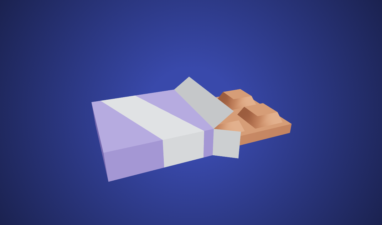 Chocolate Wrapper - Free 3D Model By Kenney - Poly Pizza