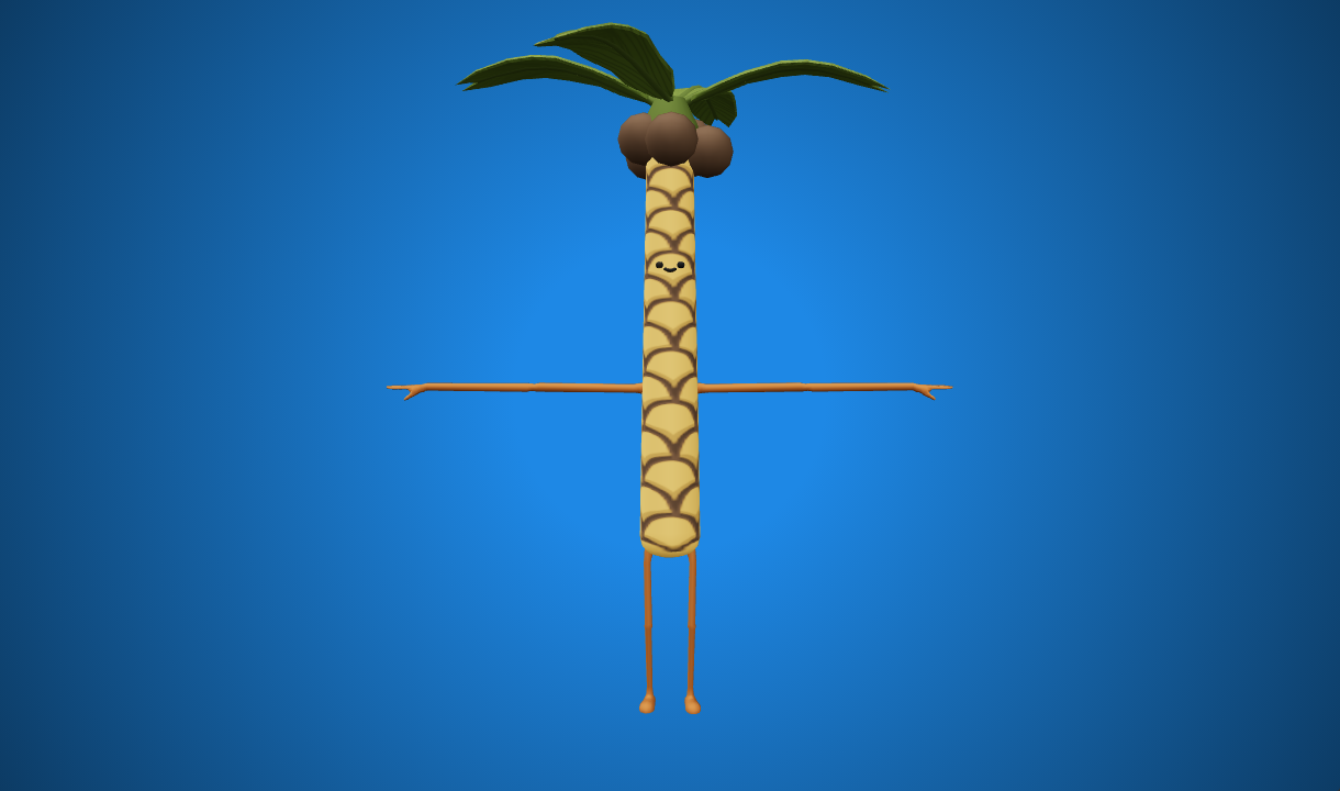 Palm Tree Character - Free 3D Model By Polygonal Mind - Poly Pizza