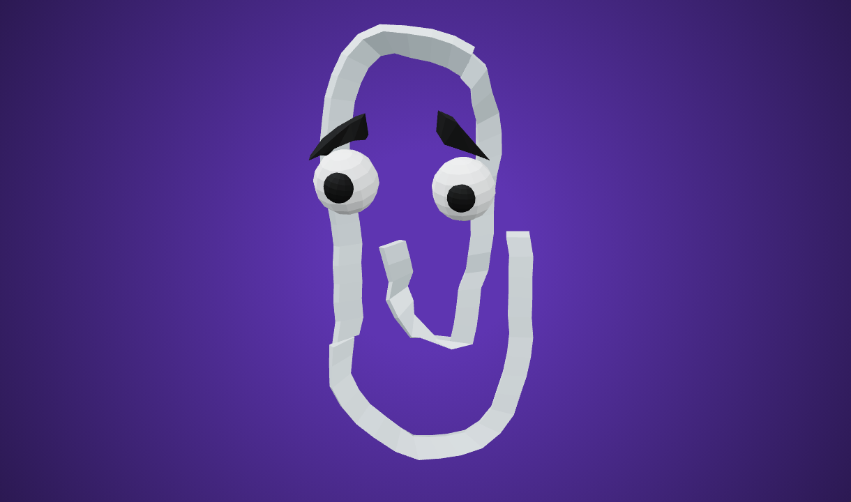 Clippy - Free 3D Model By Jordan Santell - Poly Pizza