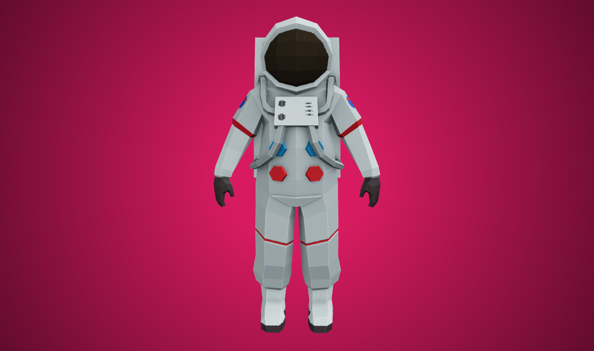 Astronaut - Free 3D Model By Poly by Google - Poly Pizza