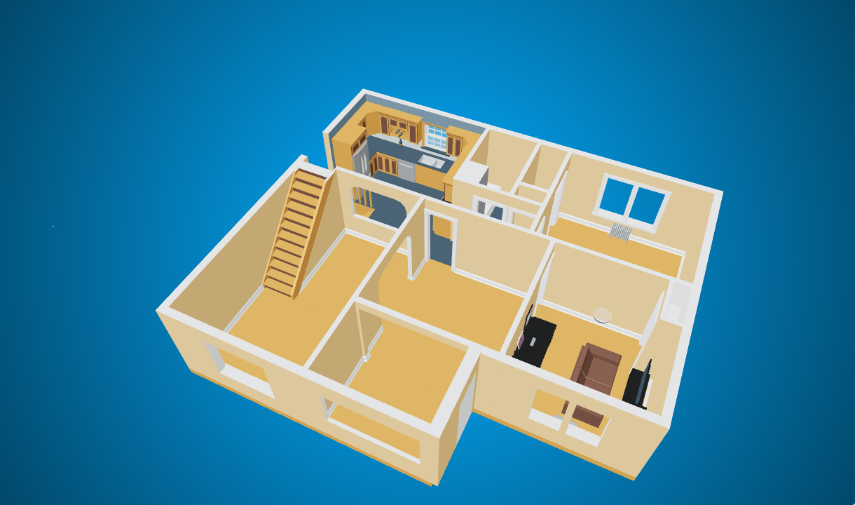 House interior - Free 3D Model By Gabriele Romagnoli - Poly Pizza