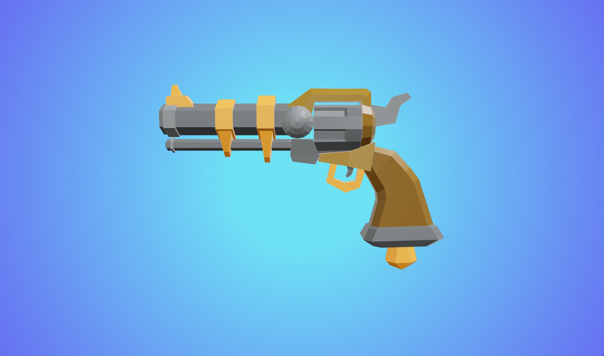 Stylized Gun - Free 3D Model By MiniPoly - Poly Pizza