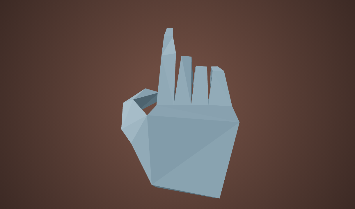 VR Pointer Hand - Free 3D Model By Aaron Clifford - Poly Pizza