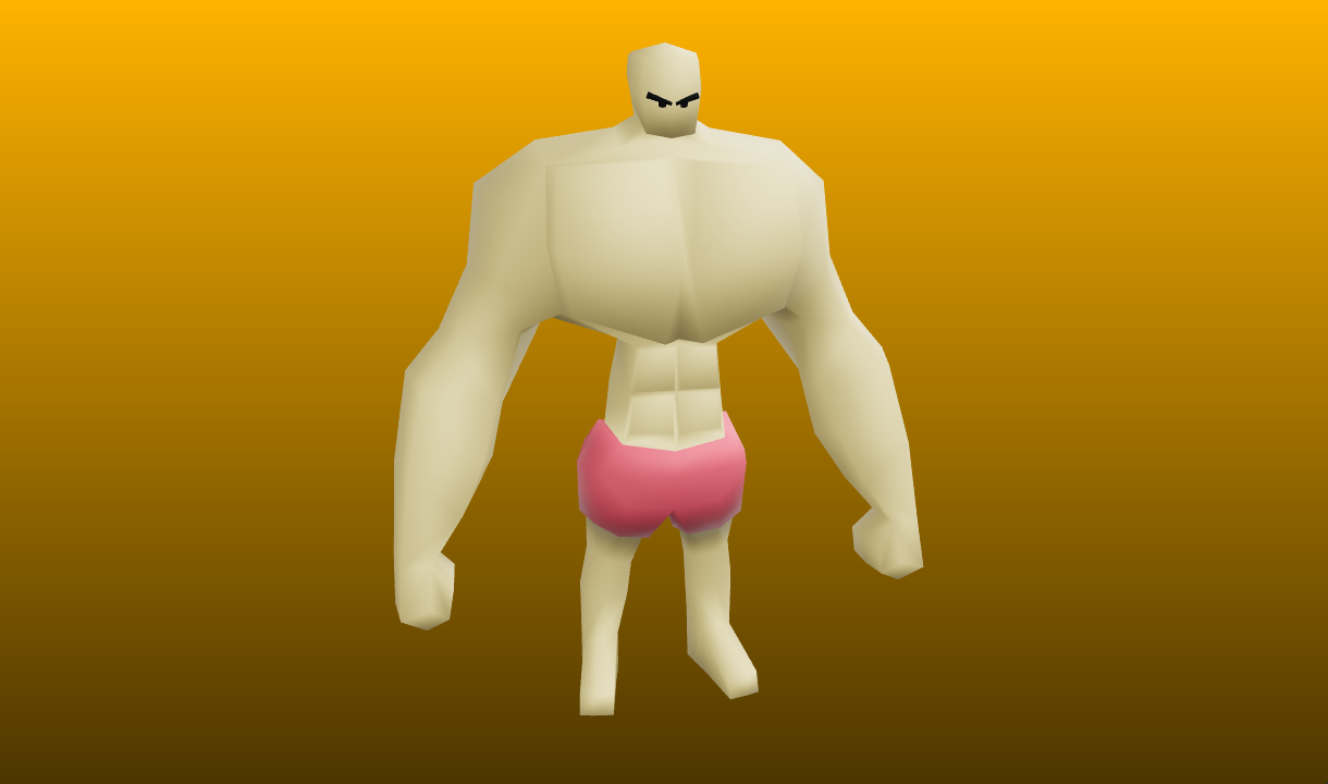Buff man - Free 3D Model By joney_lol - Poly Pizza