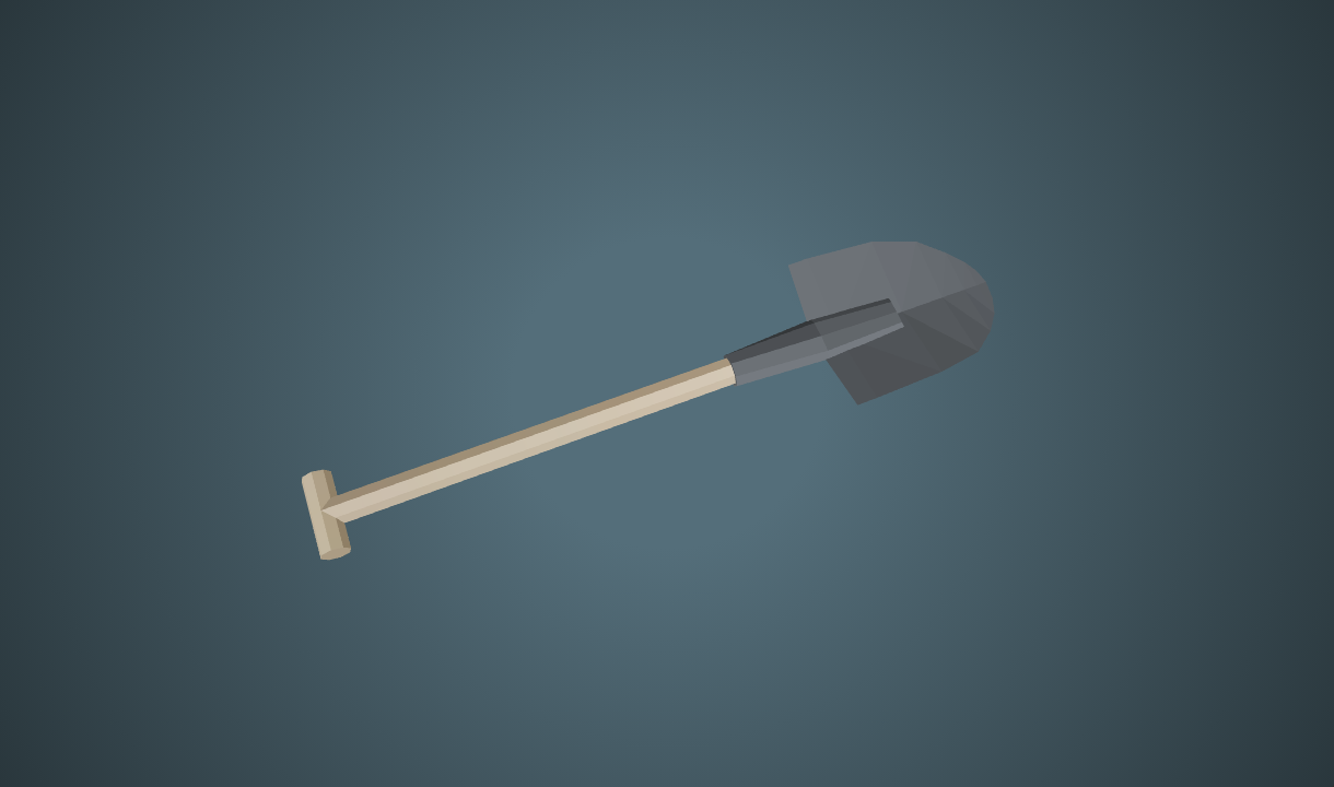 Spade - Free 3D Model By CreativeTrio - Poly Pizza