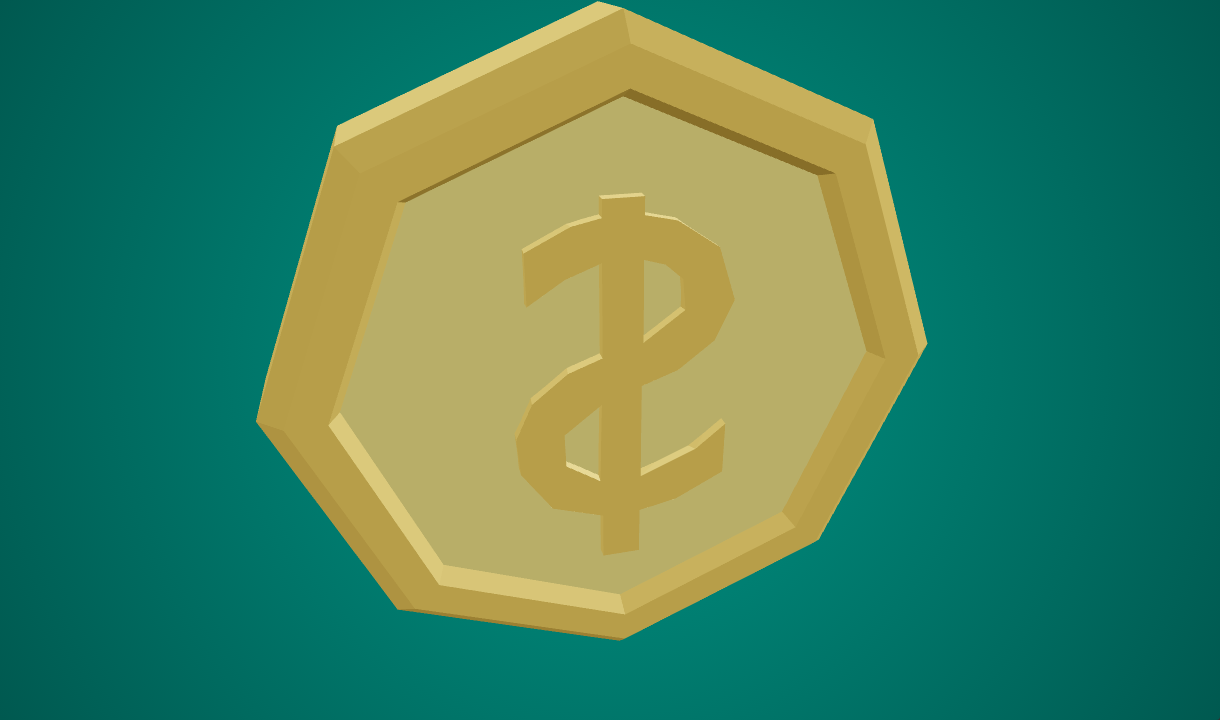 Coin Dollar Sign - Free 3D Model By J-Toastie - Poly Pizza