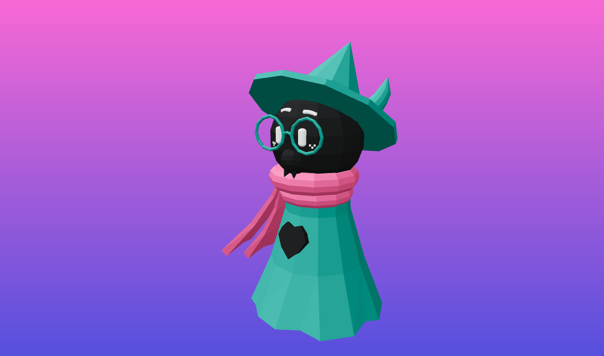 Ralsei deltarune - Free 3D Model By dook - Poly Pizza