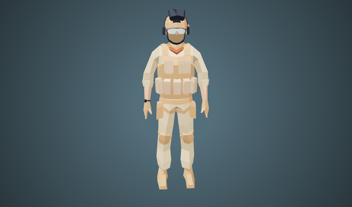 Soldier - Free 3D Model By Umair Yaqub - Poly Pizza