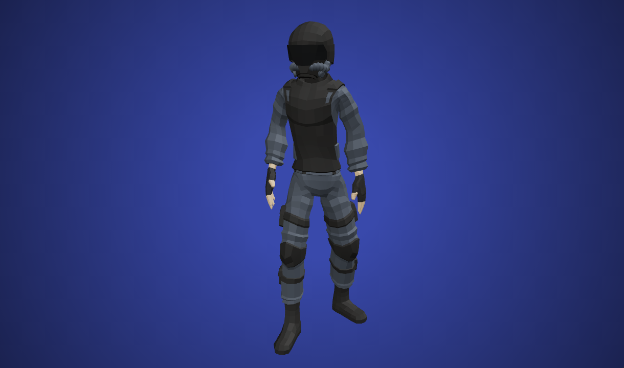 SWAT - Free 3D Model By Quaternius - Poly Pizza