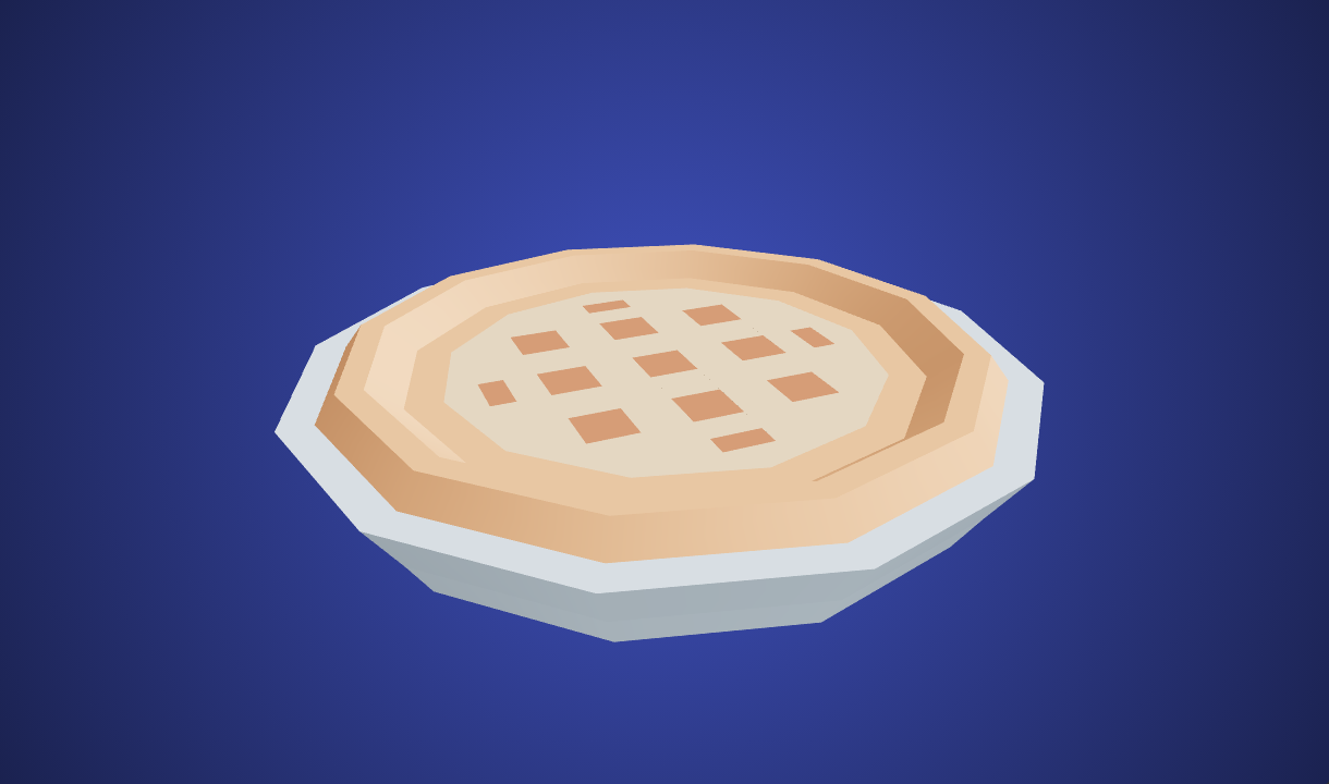 Pie - Free 3D Model By Kenney - Poly Pizza