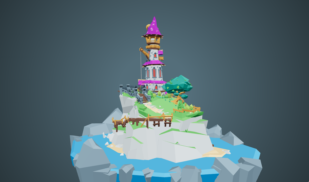 Wizard Tower - Free 3D Model By Nick Slough - Poly Pizza
