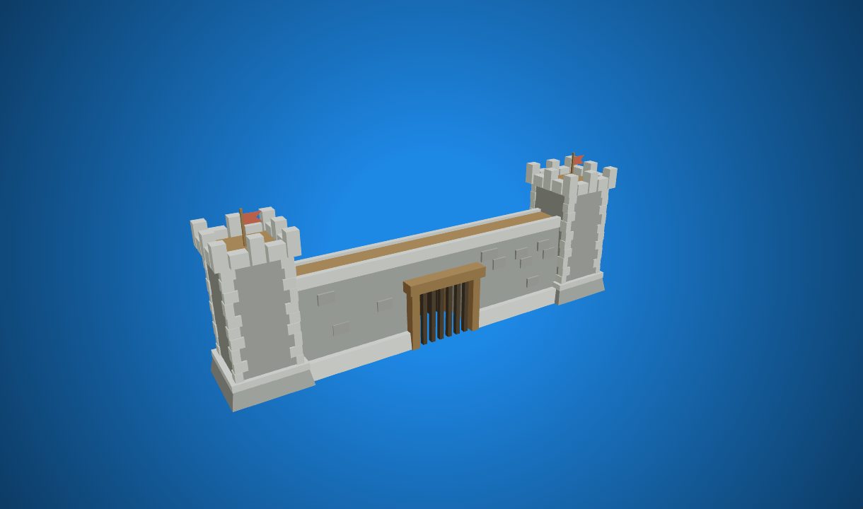 Castle Gate - Free 3D Model By Quaternius - Poly Pizza
