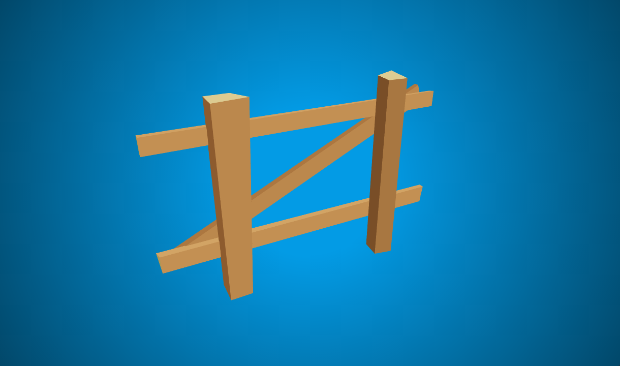 Fence - Free 3D Model By Pixel - Poly Pizza