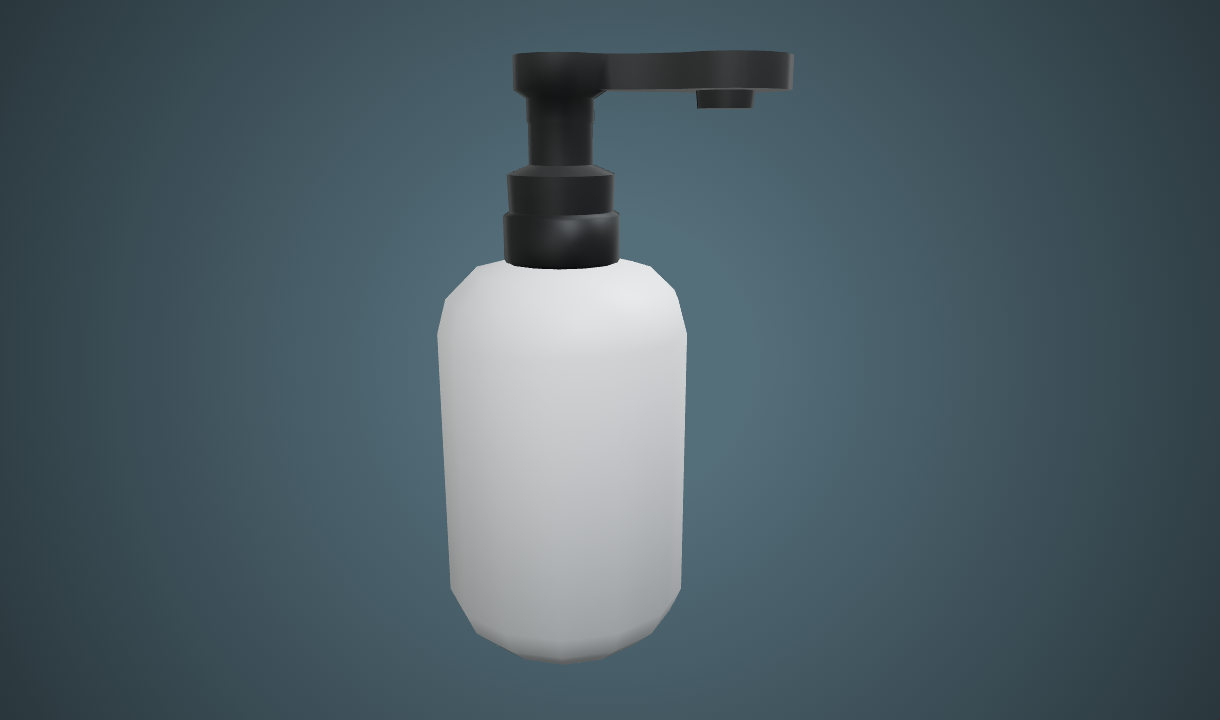 Hand Wash Bottle - Free 3D Model By MiniPoly - Poly Pizza
