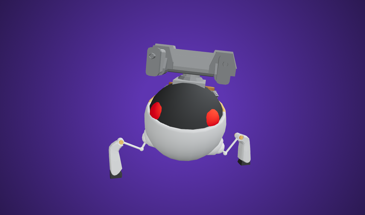 Robot Enemy Large Gun - Free 3D Model By Quaternius - Poly Pizza
