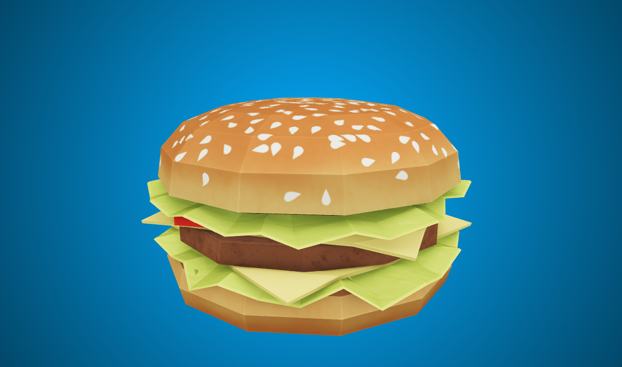 Cheeseburger - Free 3D Model By Poly by Google - Poly Pizza