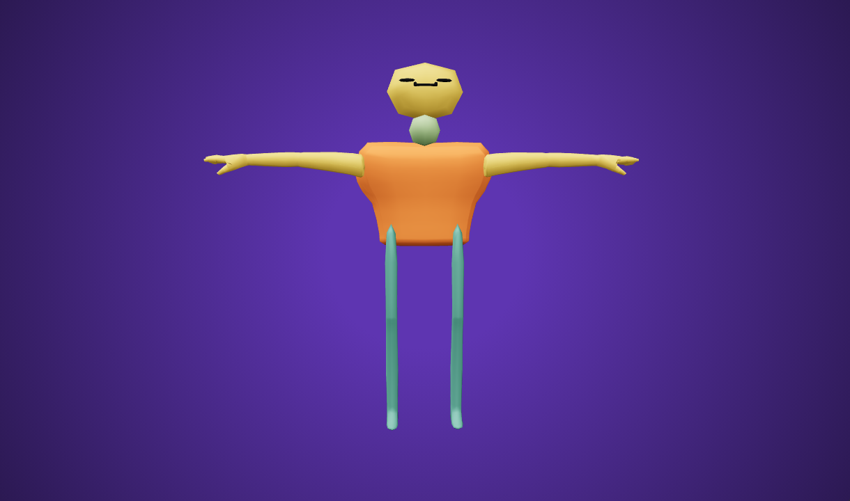 Shape guy - Free 3D Model By Polygonal Mind - Poly Pizza