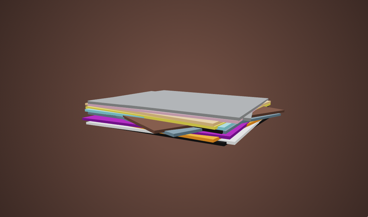 vinyl stack 3 - Free 3D Model By TRASH - TANUKI - Poly Pizza