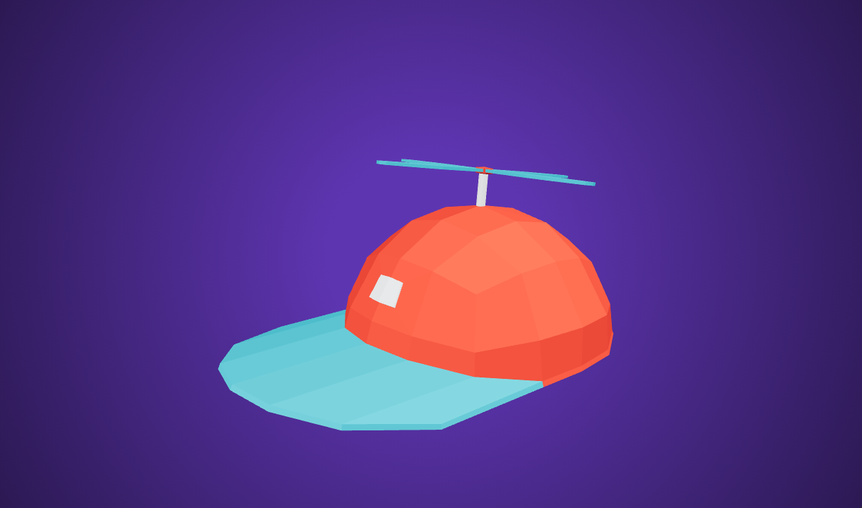 Propeller hat - Free 3D Model By jeremy - Poly Pizza