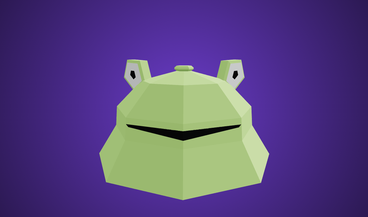 Frog Hat - Free 3D Model By J-Toastie - Poly Pizza