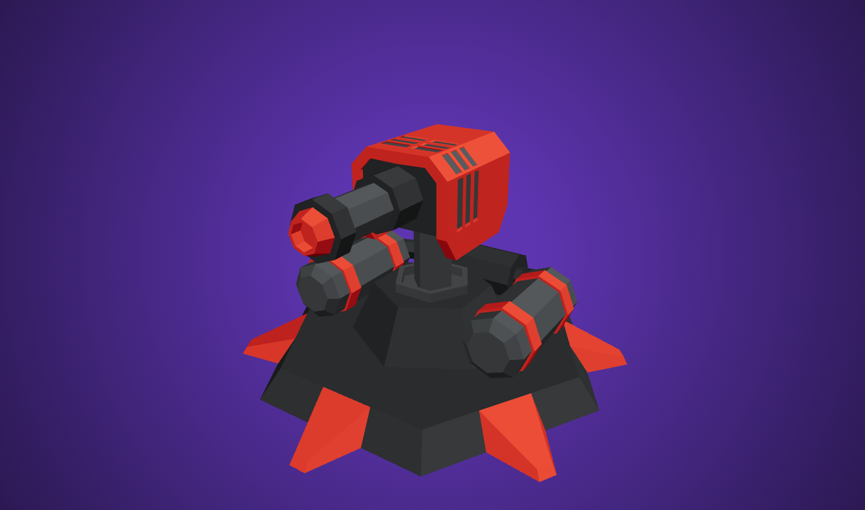 Flamethrower Turret - Free 3D Model By Zsky - Poly Pizza