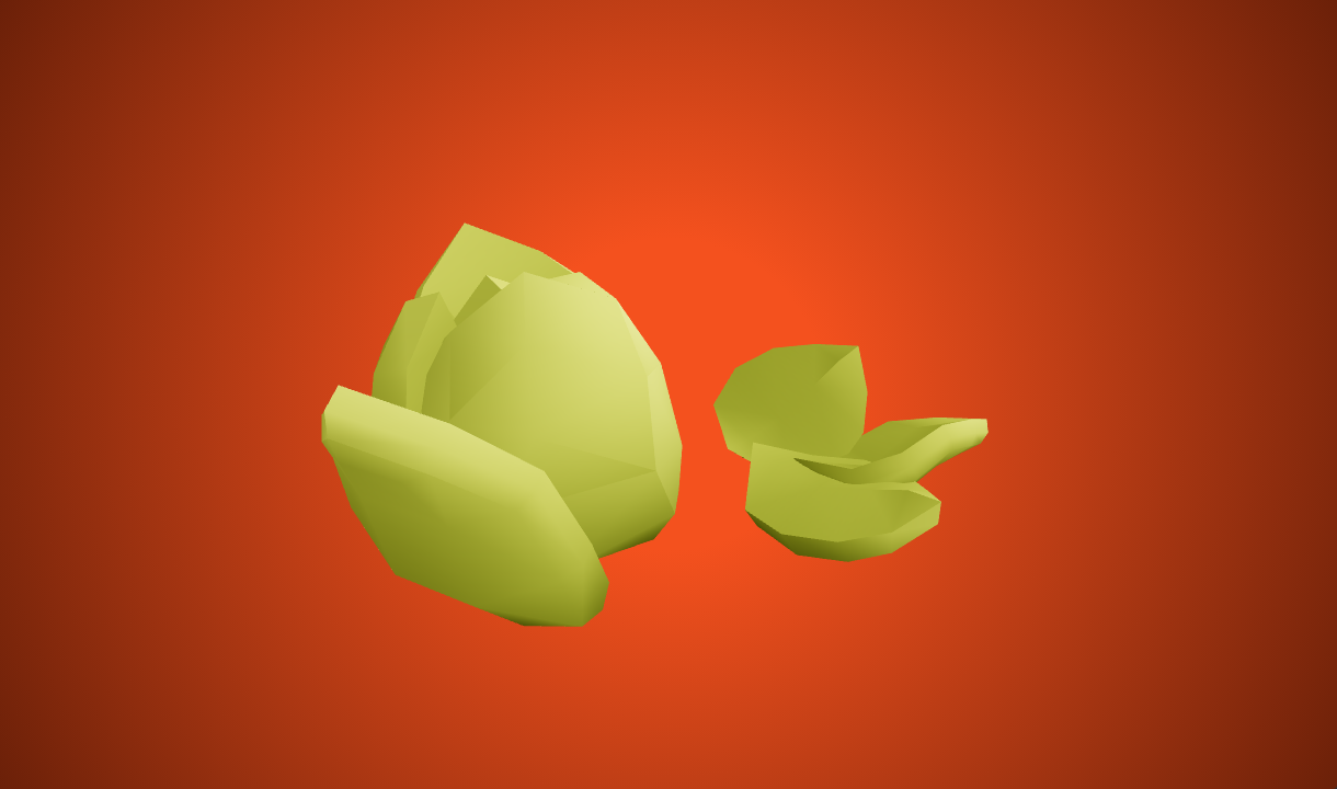Lettuce cut - Free 3D Model By Kay Lousberg - Poly Pizza